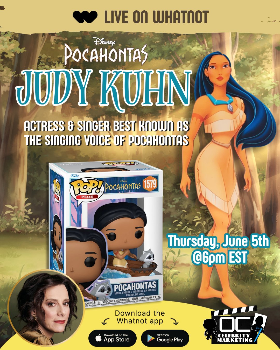 Judy Kuhn Pre-Order (Signing June 5th) – OC Celebrity Marketing LLC