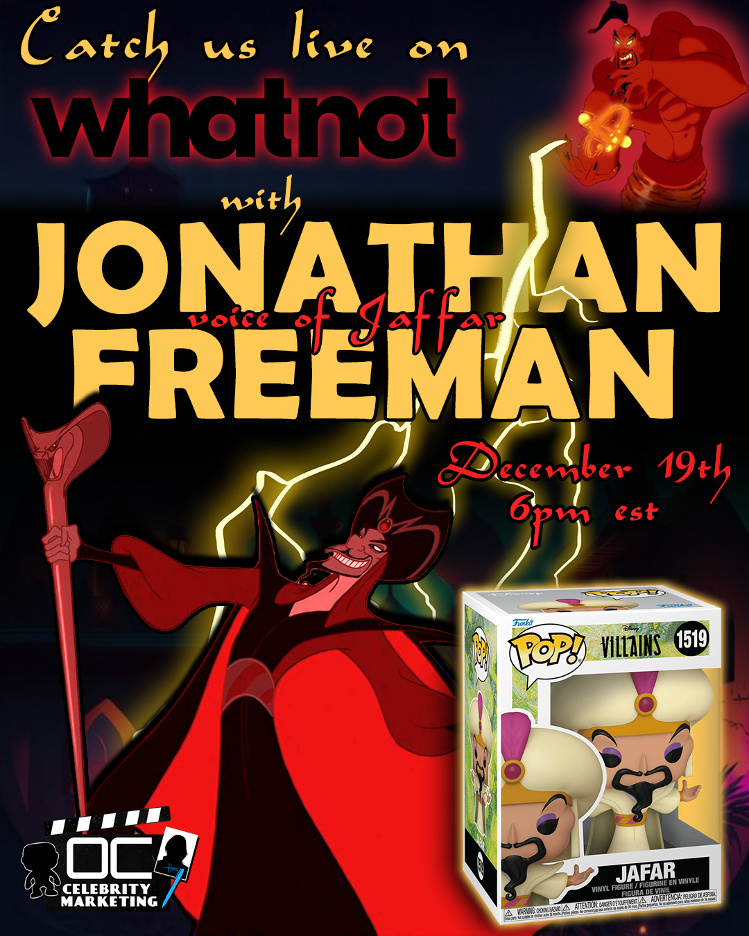 Jonathan Freeman Pre-Order (Signing December 19th) – OC Celebrity Marketing LLC