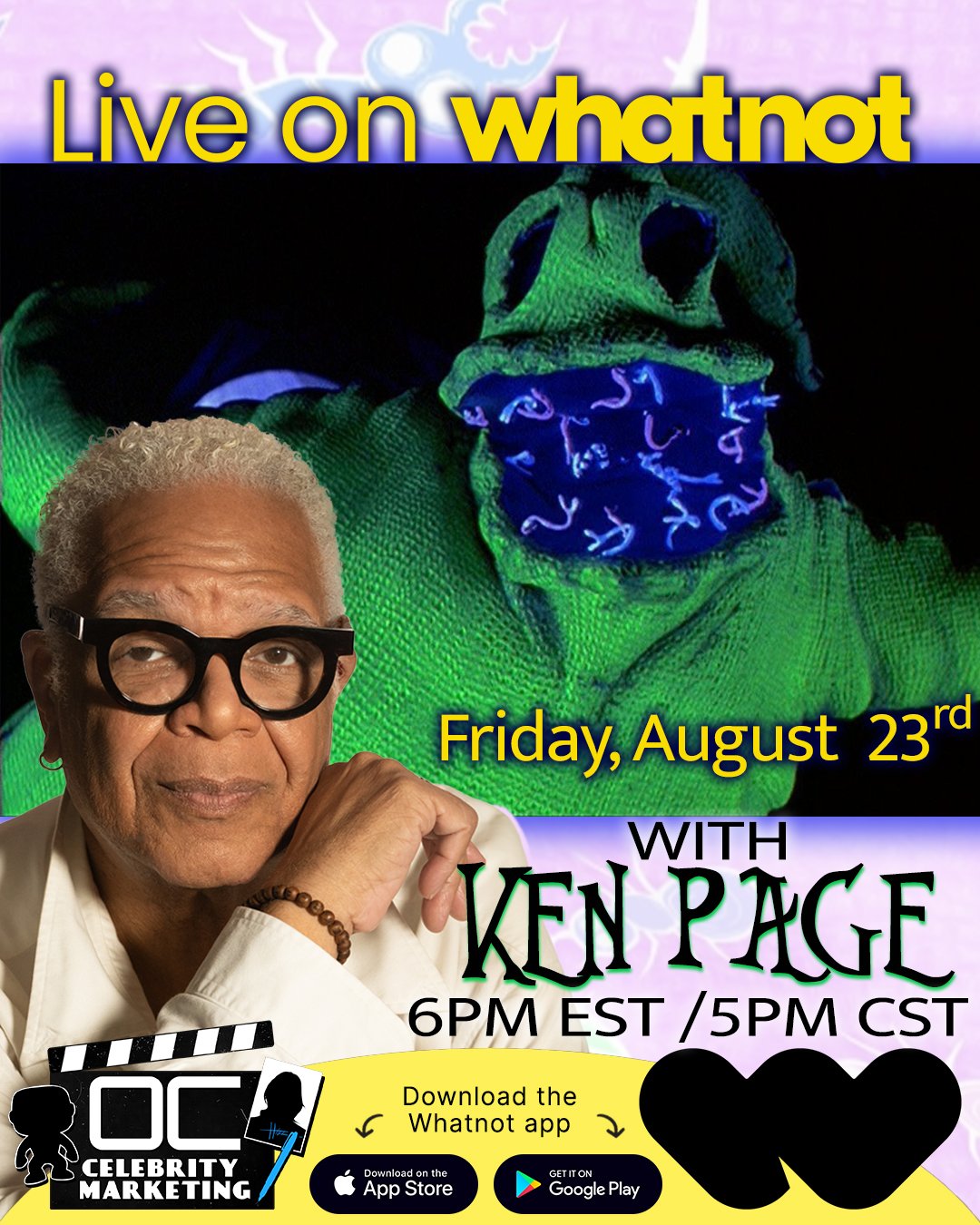 Ken Page Pre-Order (Signing August 23rd) – OC Celebrity Marketing LLC